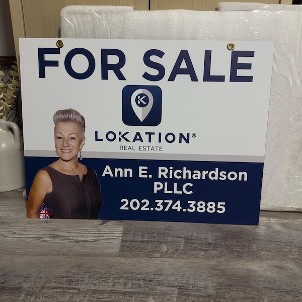 Custom Real Estate Sign PVC Post + Sign Panel & Rider, for Sale, Open ...