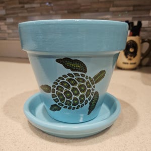 Bee Flower Pot | Bee Plant Pot | Hand Painted Terracotta Pot | Gift ...