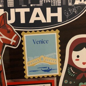 Europe Sticker Stamp Bundle- 15 Stickers - Etsy