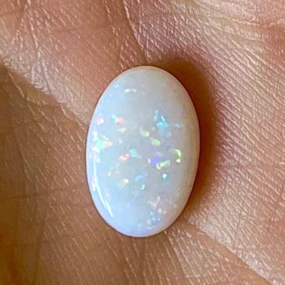 50 Carat Lot Brazilian Opal Oval Shape Cabochons, Good Quality Multi ...
