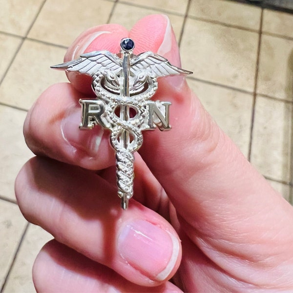 Doctor of Osteopathic Medicine Lapel Pin, Charm or Necklace in Sterling ...