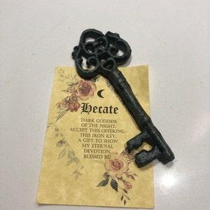 Hecates Key Goddess of Witches, Sorcery, Crossroads, Witchcraft, Altar ...