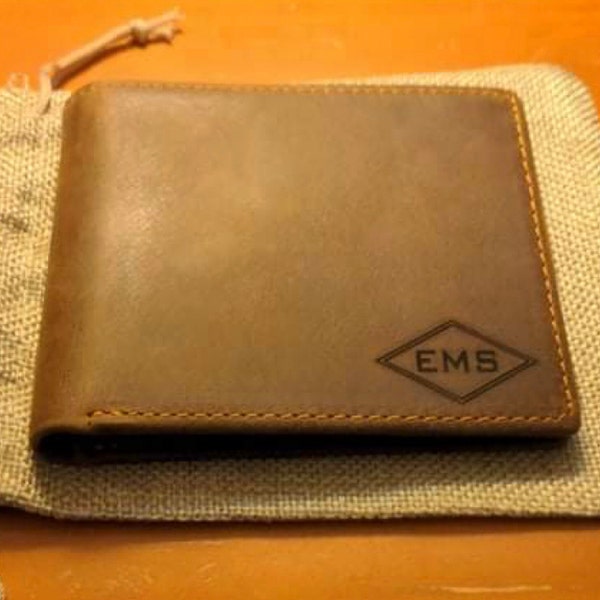 Handwriting Men's Wallet, Engraved Memorial Signature Wallet, Groomsmen ...