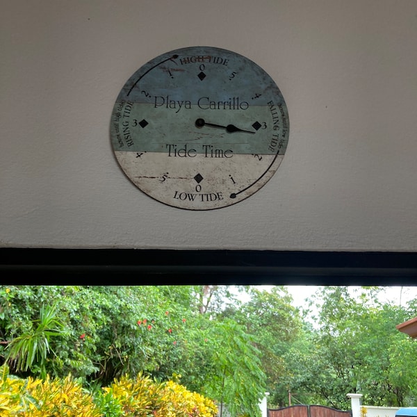 Tide Clock- Personalized Beach Tide Clock - Etsy