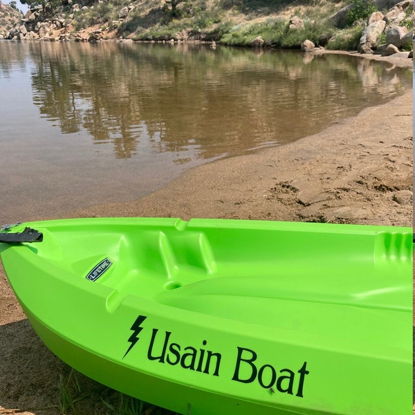 Custom Kayak Name Decal, Canoe Decals, Hull ID , Personalized Kayak ...