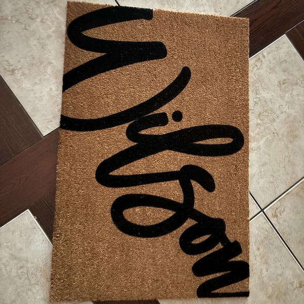 Extra Large Personalized Name Doormat,large Last Name Personalized ...