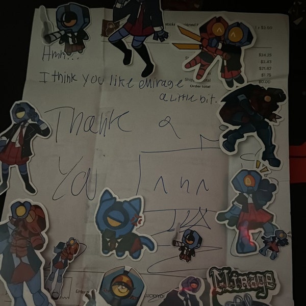 Mirage Cuddling V2 Plushie ULTRAKILL Sticker Designed by 1zaan - Etsy