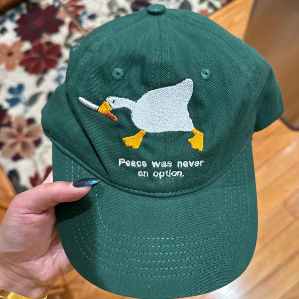 Murder Duck Embroidered Relaxed Style Dad Hat, Unstructured Hat ...