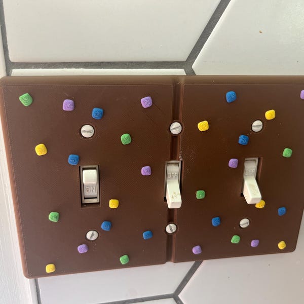 Egg Double Light Switch Cover for Kids Treat Cover for Light Switch Egg ...