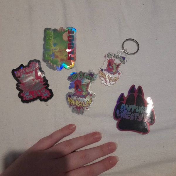 Furry Keychain, Feral Stray Dog Keychain, Acrylic Furry Charm, Furry ...