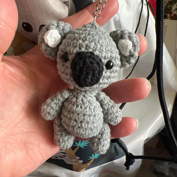 Crochet Keychain Animals, Finished Product Keychain, Amigurumi Animals ...