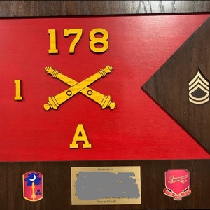 Field Artillery Replica Guidon Plaque - Etsy