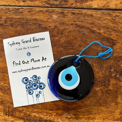 Turkish Evil Eye Glass Greek Mati Eye Nazar Amulet Protection Good Luck ...