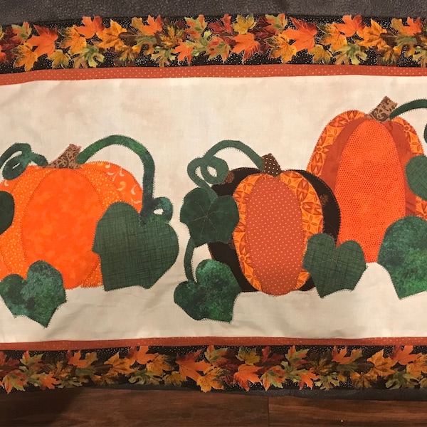 Pumpkin Patch Table Runner Pattern - Etsy