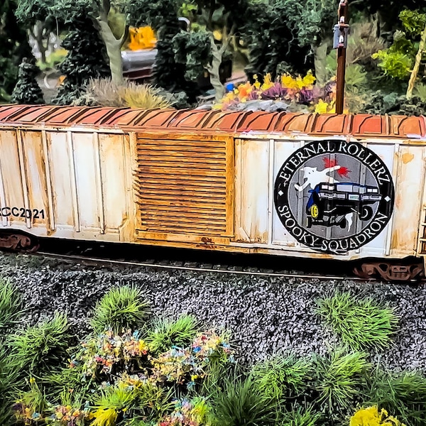 Custom Printed Model Train Box Car, HO Scale Box Car, Personalized Box ...