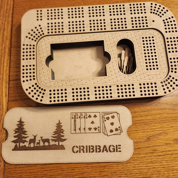 Cribbage Board, With Storage, SVG, Laser Cutting File - Etsy