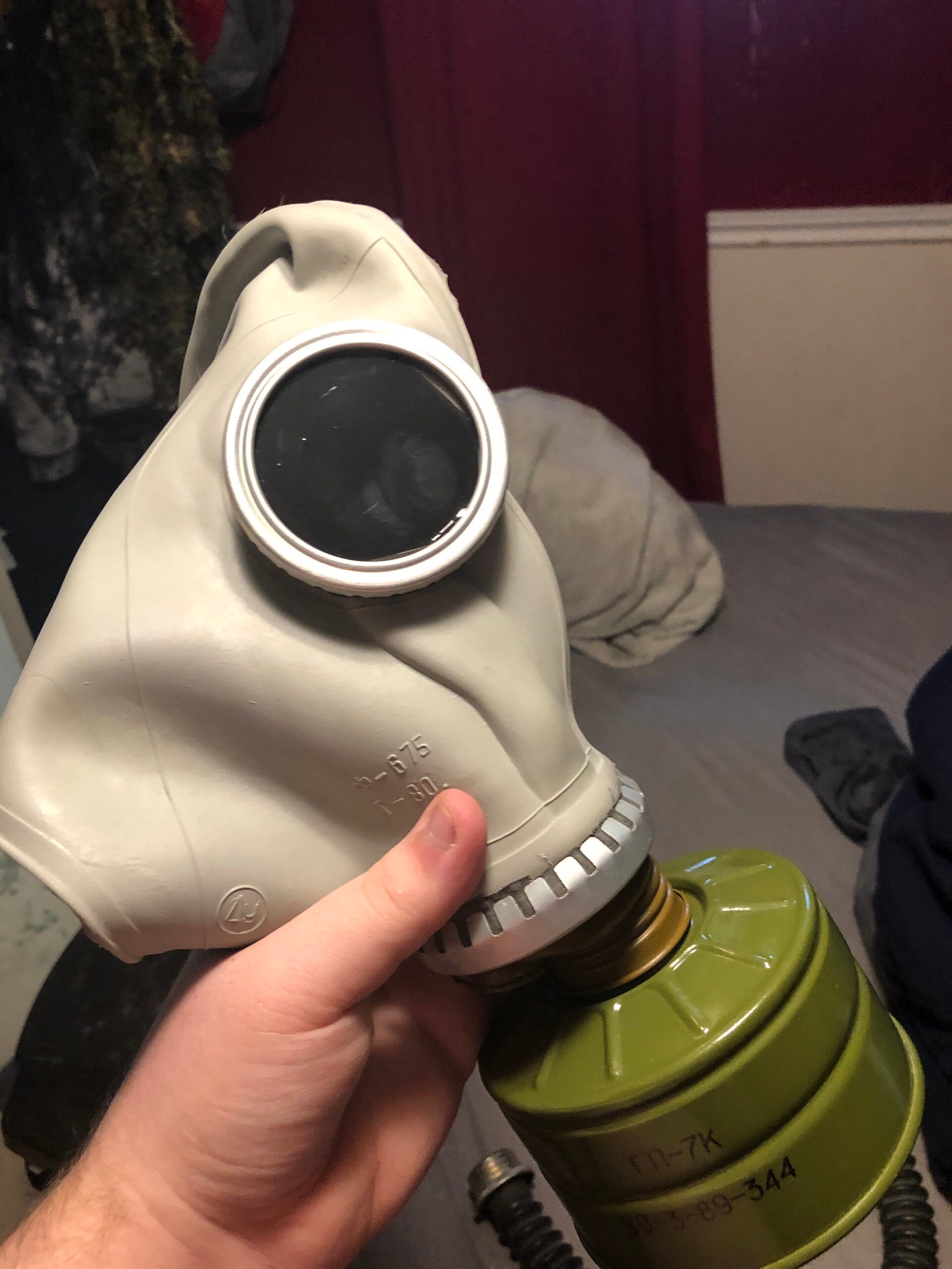 Soviet Russian USSR gas mask Filter replacement cartridge GP-7 40 mm ...