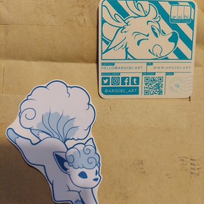 Alolan Vulpix and Ninetales Vinyl Sticker - Etsy