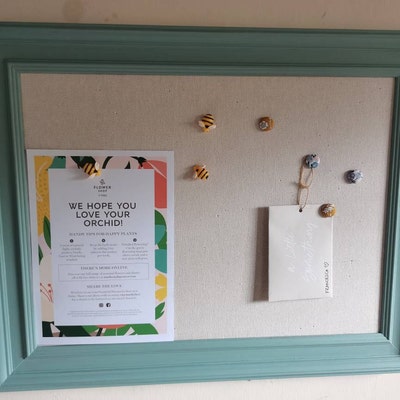 Linen Fabric Magnetic Board / Notice Board - Etsy UK