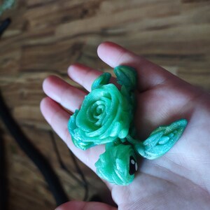 Roseurtle Rose Turtle Fidget made to Order Cute Flower Turtle - Etsy