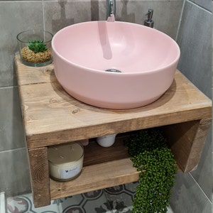 Rustic Wash Stand Sink Unit Handcrafted Basin Unit Wooden - Etsy UK