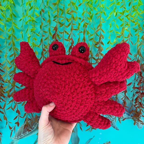 NO-SEW Crab Plush Crochet PATTERN - Etsy