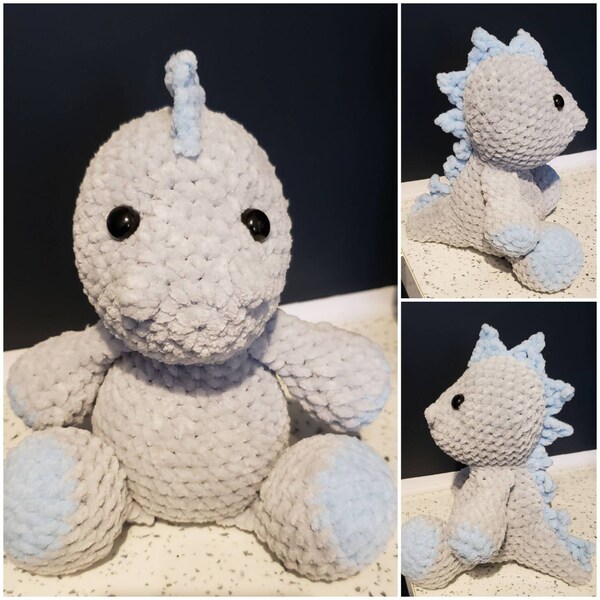 2 in 1 Dinosaur Crochet Pattern Bundle, Amigurumi Dinosaur Pattern, Dino Stuffed Animals ...