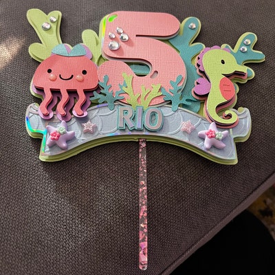 3 Rex Birthday Cake Topper in Isla - Etsy