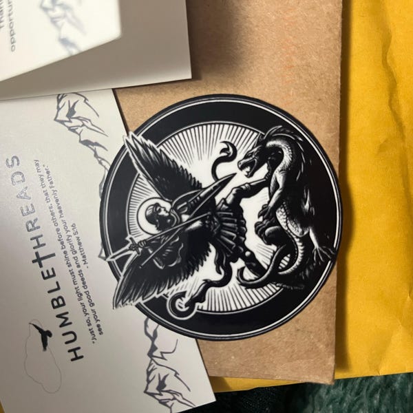 St. Michael the Archangel Christian Laminated Vinyl Sticker/decal - Etsy