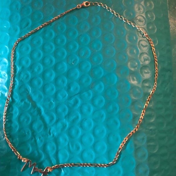 14k Gold Name Necklace Personalized Ts For Her Nameplate Necklace