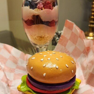 Unique Coaster Set Cheeseburger Coaster Set of 6 Coasters Unique ...