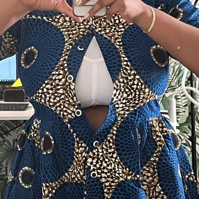 Ankara High Low Peplum Top, African Print Shirt Dress, African Casual ...