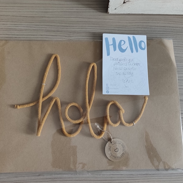 Wooly Words • Wire Art • Kids Decor • Colourful Words • Children’s ...