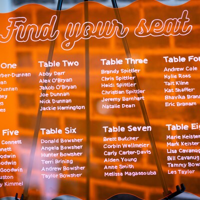 Double Arch Blank Acrylic Table Sign - Etsy