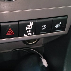 Eject Button Decal, Car Decal, Eject Passenger Button, Blank Button ...