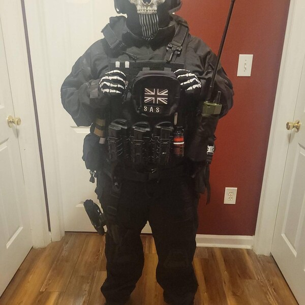 Ghost Battle Combo - Cosplay Gear for Airsoft | Tactical Helmet With ...
