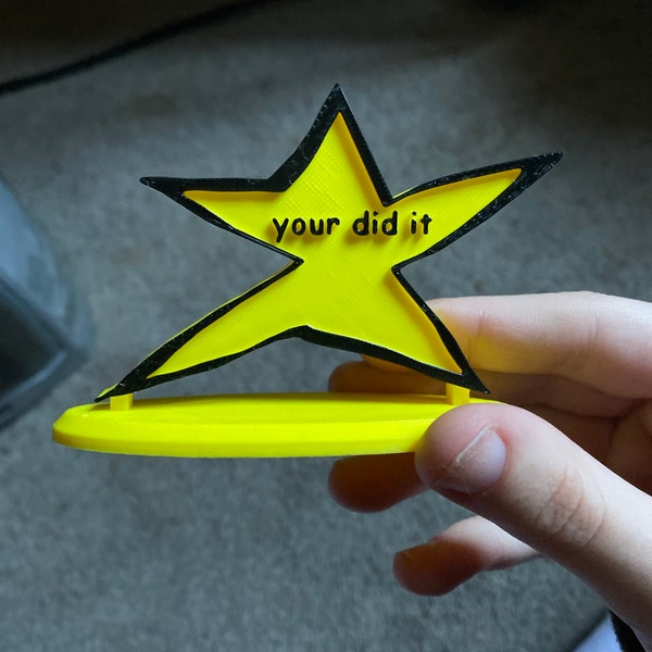 Congrations U Dun It Trophy - Etsy