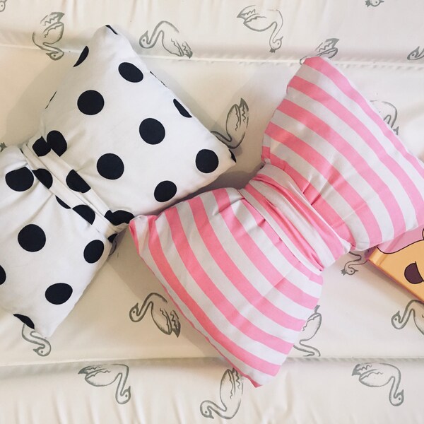 Oversized Hot Pink Bow Shaped Bolster Cushion Cover - Etsy