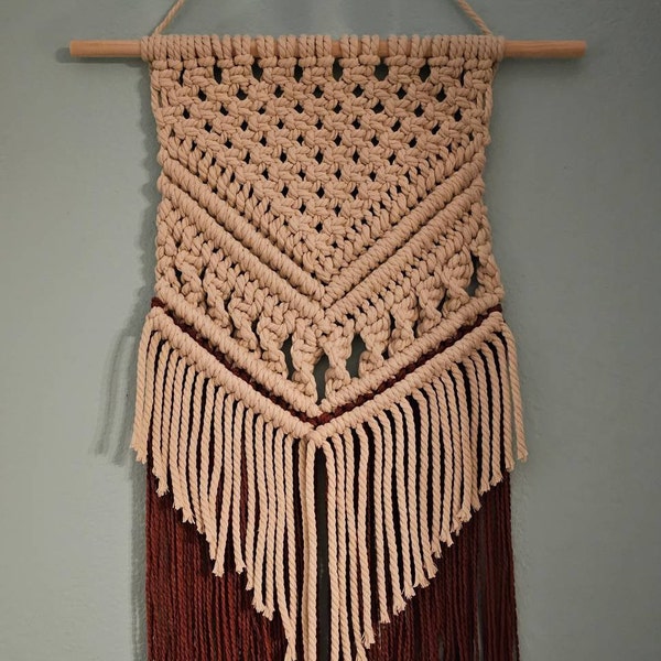 Macrame PATTERN - Written PDF and Knot Guide - Diy Macrame Wall Hanging ...