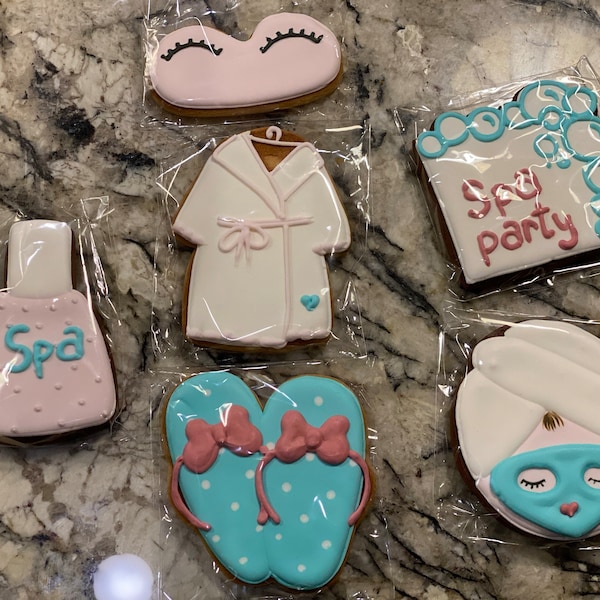 Theme Spa Cookies. One Dozen - Etsy