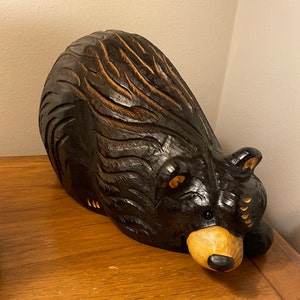 Tarzan Hanging Rope Wood Bear - Etsy