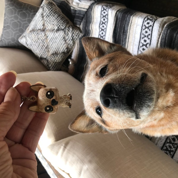 Custom Australian Cattle Dog Figurine, Heeler Art, Queensland Heeler ...