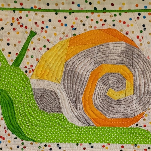 Snail Quilt Pattern | Garden Quilt Pattern | Digital PDF Download ...