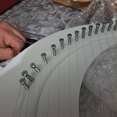 24 String Mega Size Jewish Lyre Harp King David Lyre Harp - Etsy