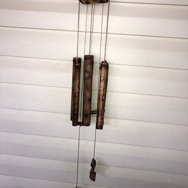 Natural Bamboo Wind Chimes, Durable Exotic Tropical Beach Gift for Zen ...