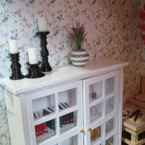 Dolls House Double Bed, Choice of Colours, 1:12th Scale, Miniature Bed ...
