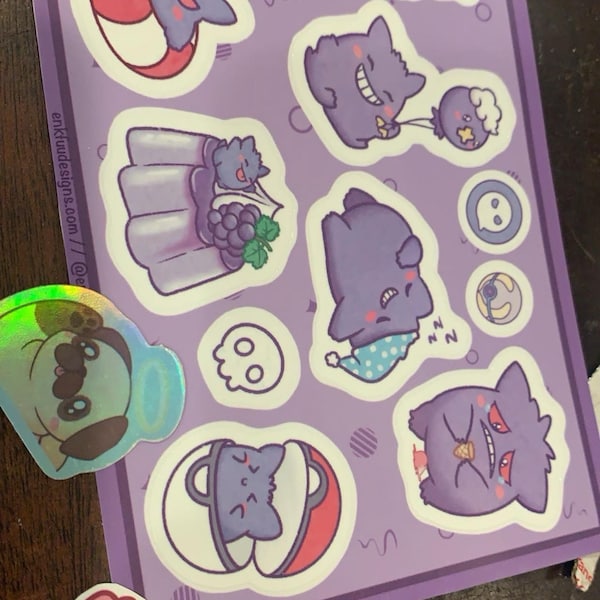 Kawaii Anime Cat Girl Vinyl Decal Cat Girl Sticker Vinyl Sticker Kawaii ...