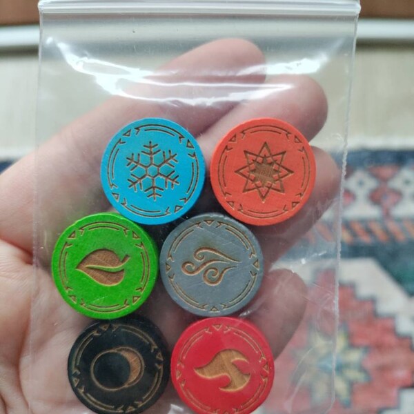Gloomhavenfrosthaven/jaws of the Lion Elements Tokens - Etsy