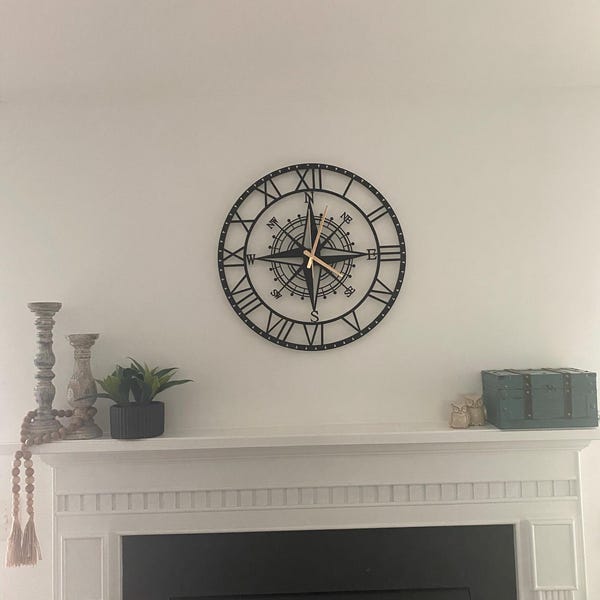 Michael Jordan Jumpman Metal Wall Clock,nba Legend Sign Clock,modern ...