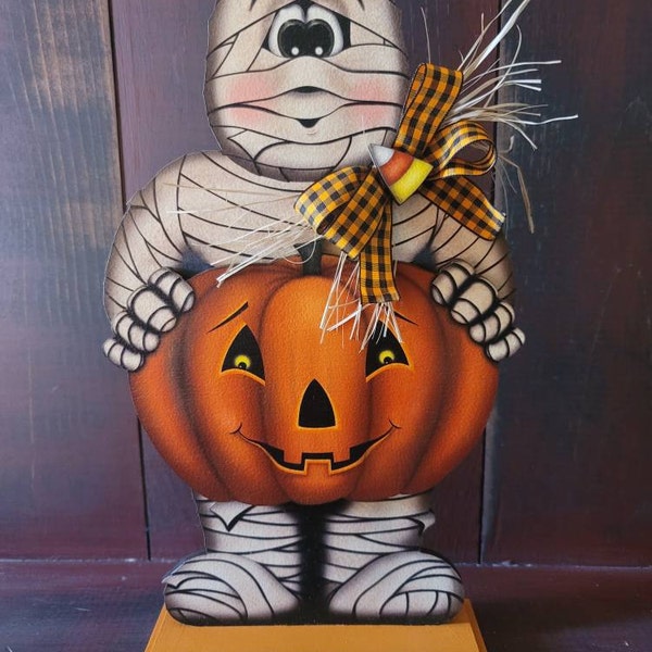 Halloween Decoration, Mummy, Jack-o-lantern, Pumpkin Tier Tray Decor ...